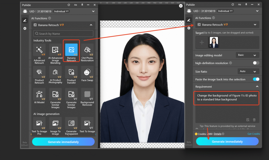 PS ID Photo Background Change: 3 Tested Methods! Nano Banana One-Click ...